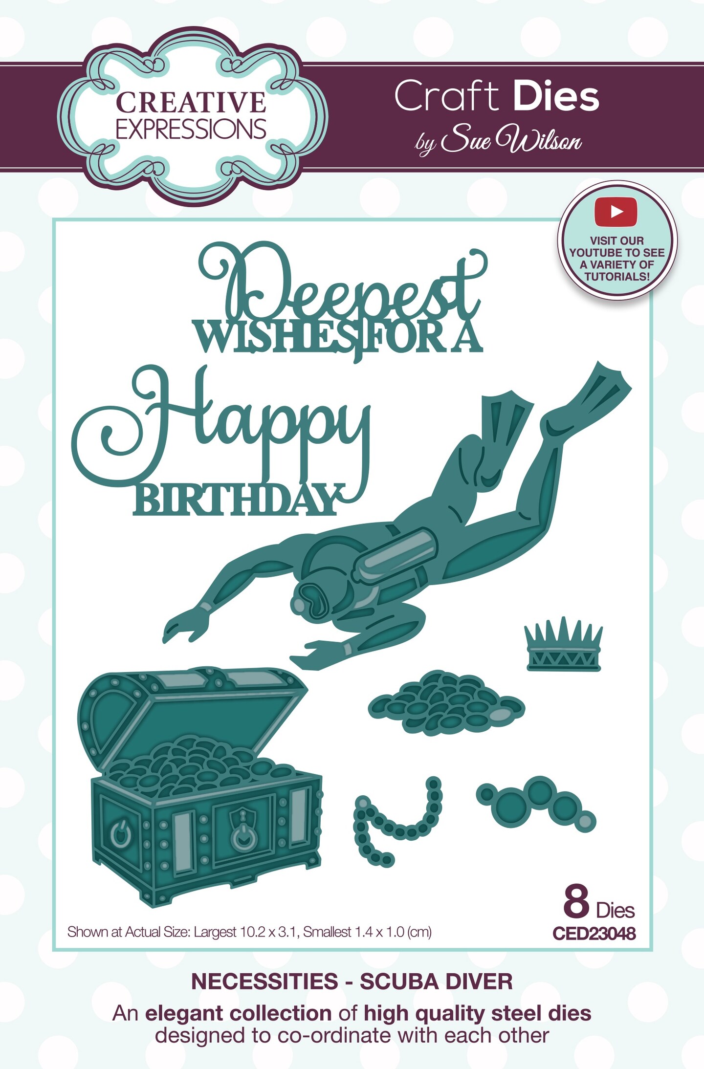 Creative Expressions Craft Dies By Sue Wilson-Necessities- Scuba Diver ...