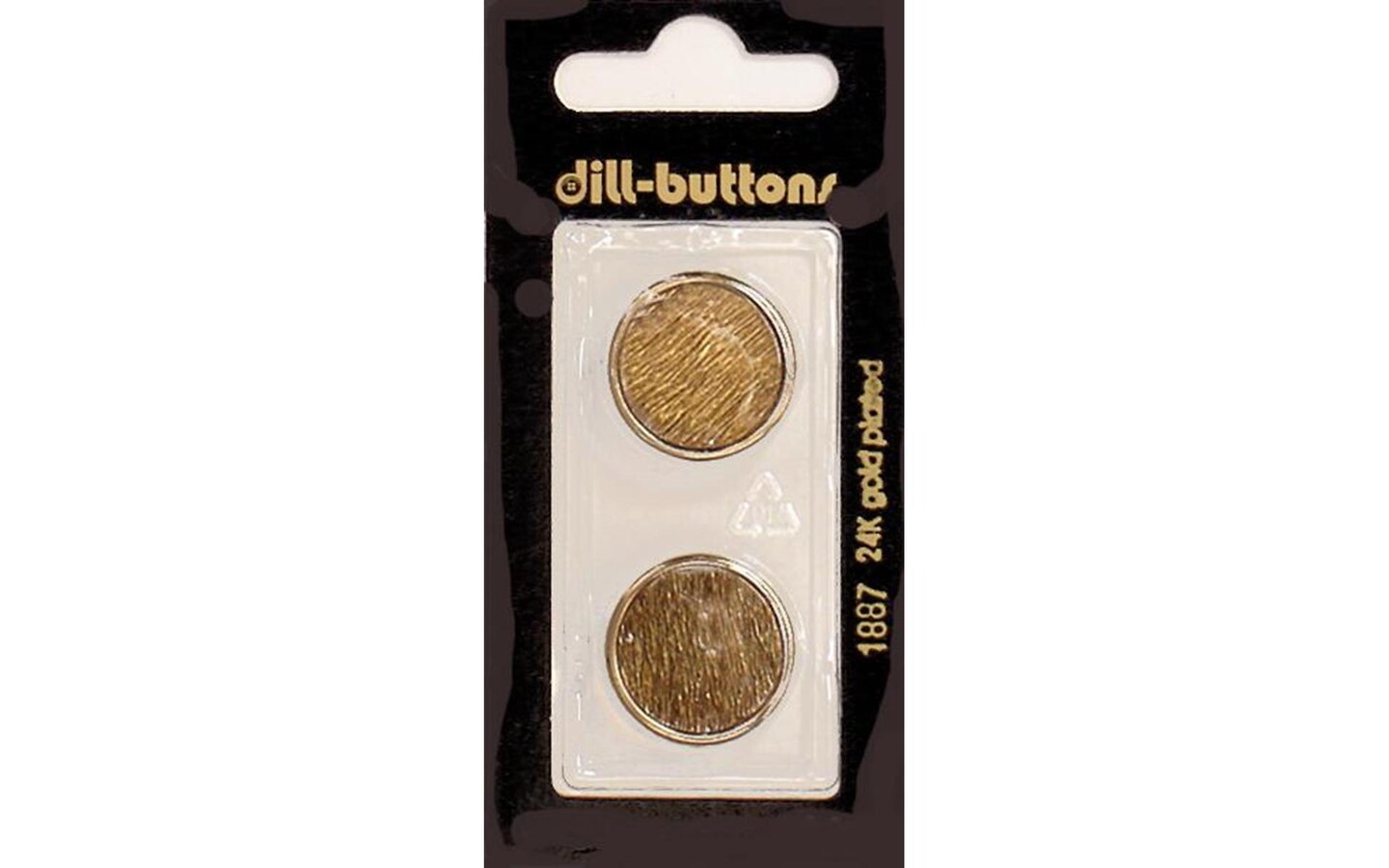Dill Buttons 20Mm 2Pc Shank Metal Antique Gold | Michaels