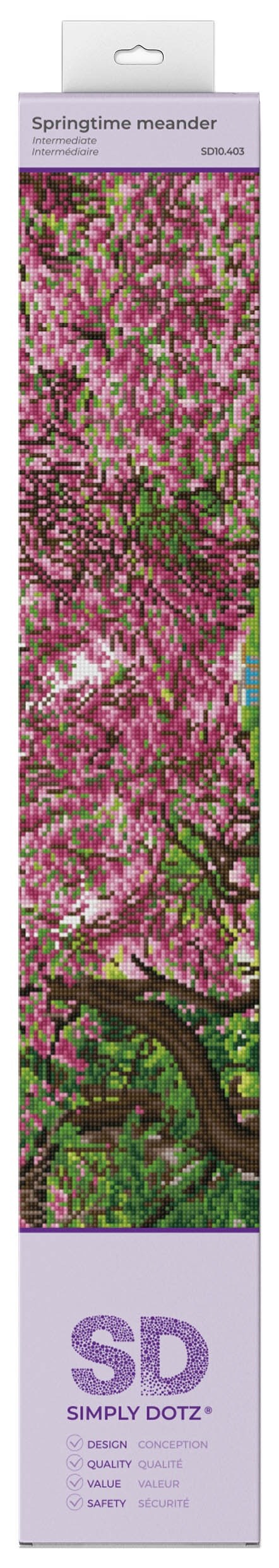 Diamond Dotz Simply Dotz Diamond Art Kit 28.3"X18.5"-Springtime Meander ...