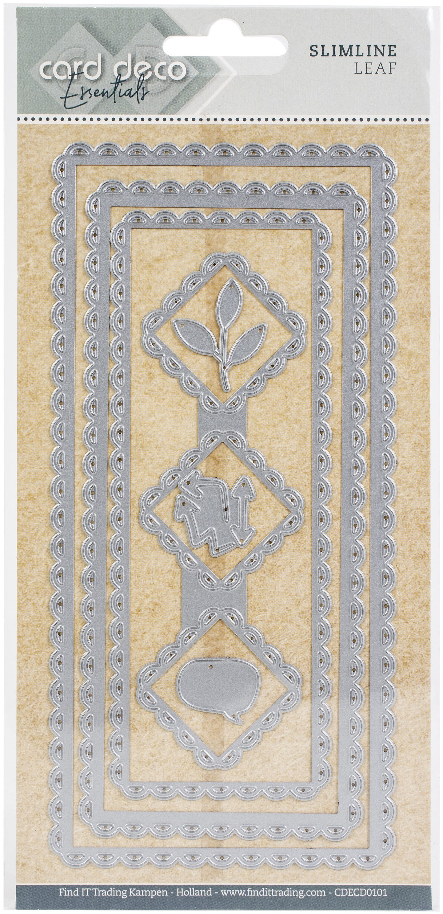 Find It Trading Card Deco Essentials Slimline Dies-Leaf | Michaels