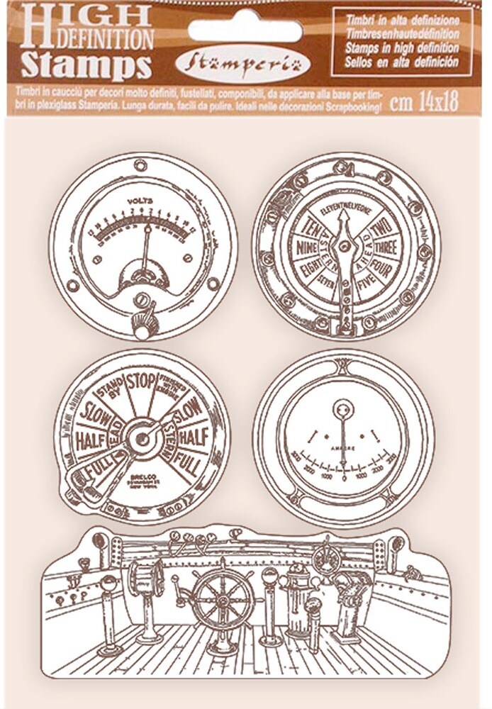 Stamperia Cling Rubber Stamp 5.5"X7"-Enginess, Lady Vagabond Lifestyle ...