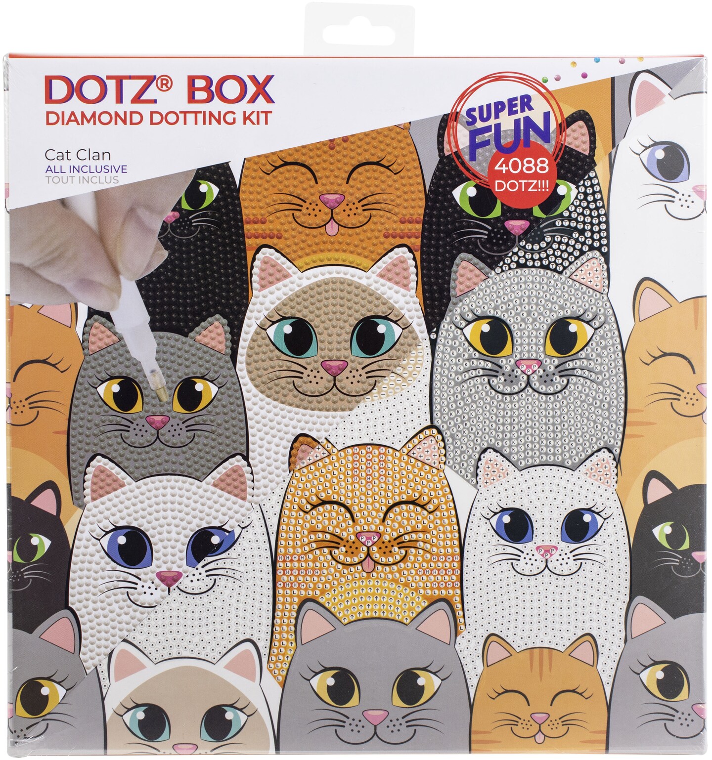 Diamond Dotz Diamond Art Box Kit 11"X11"-Cat Clan | Michaels