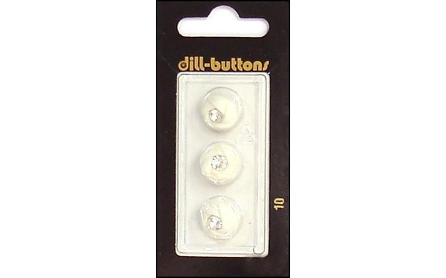 Dill Buttons 13Mm 3Pc Shank Rhinestone White | Michaels
