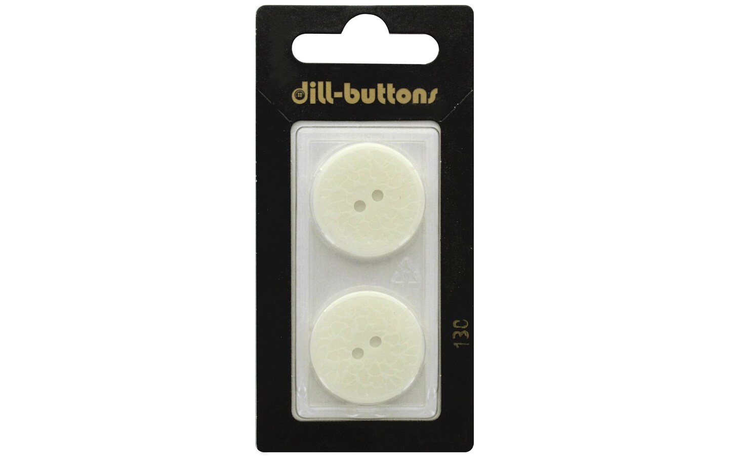 Dill Buttons 23Mm 2Pc 2 Hole Cream | Michaels