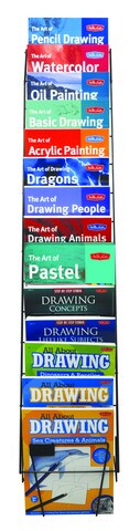 RACK 14PKT FOR 9X12 BOOKS PEGGABLE WATERFALL | Michaels