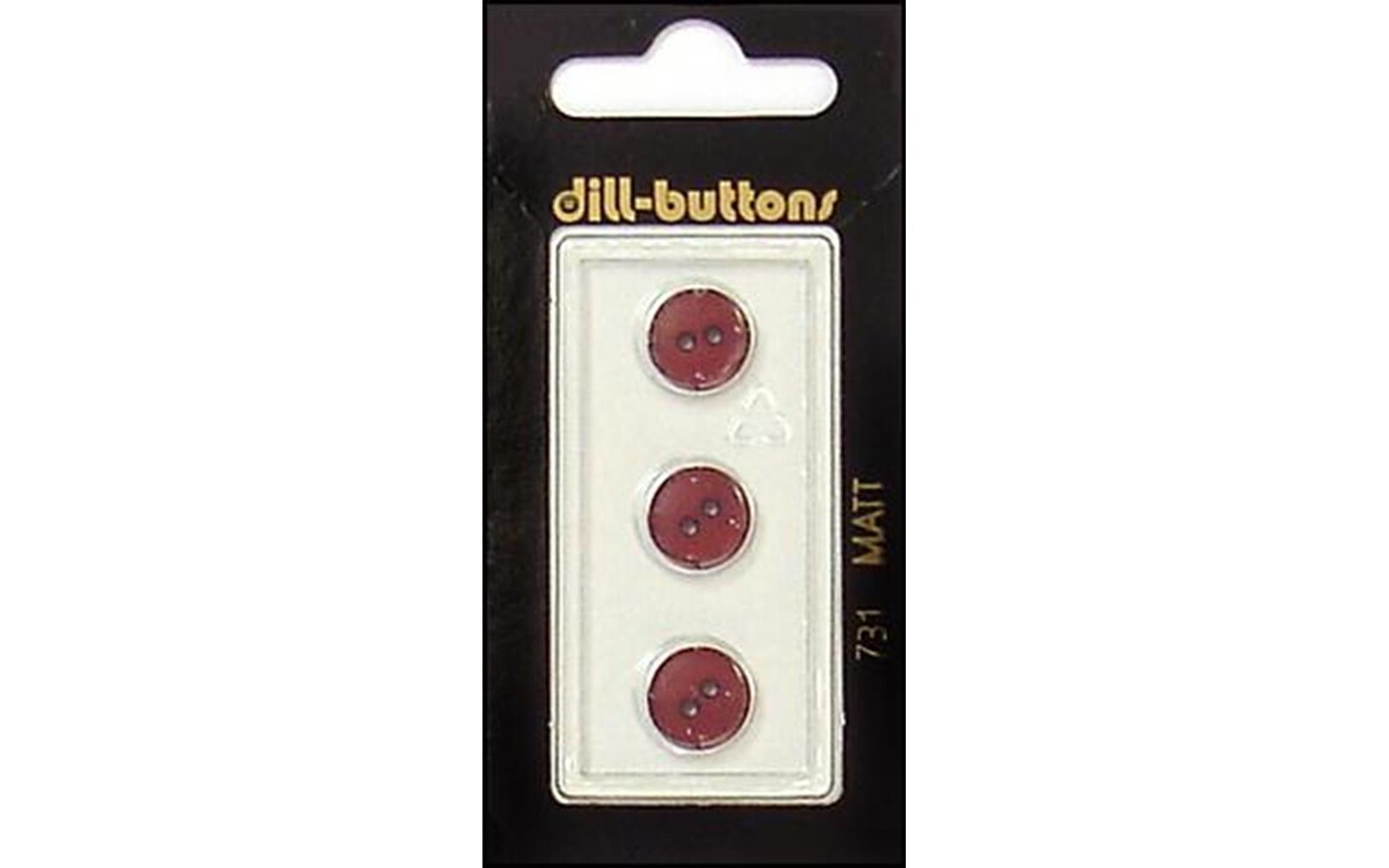 Dill Buttons 11Mm 3Pc 2 Hole Wine | Michaels