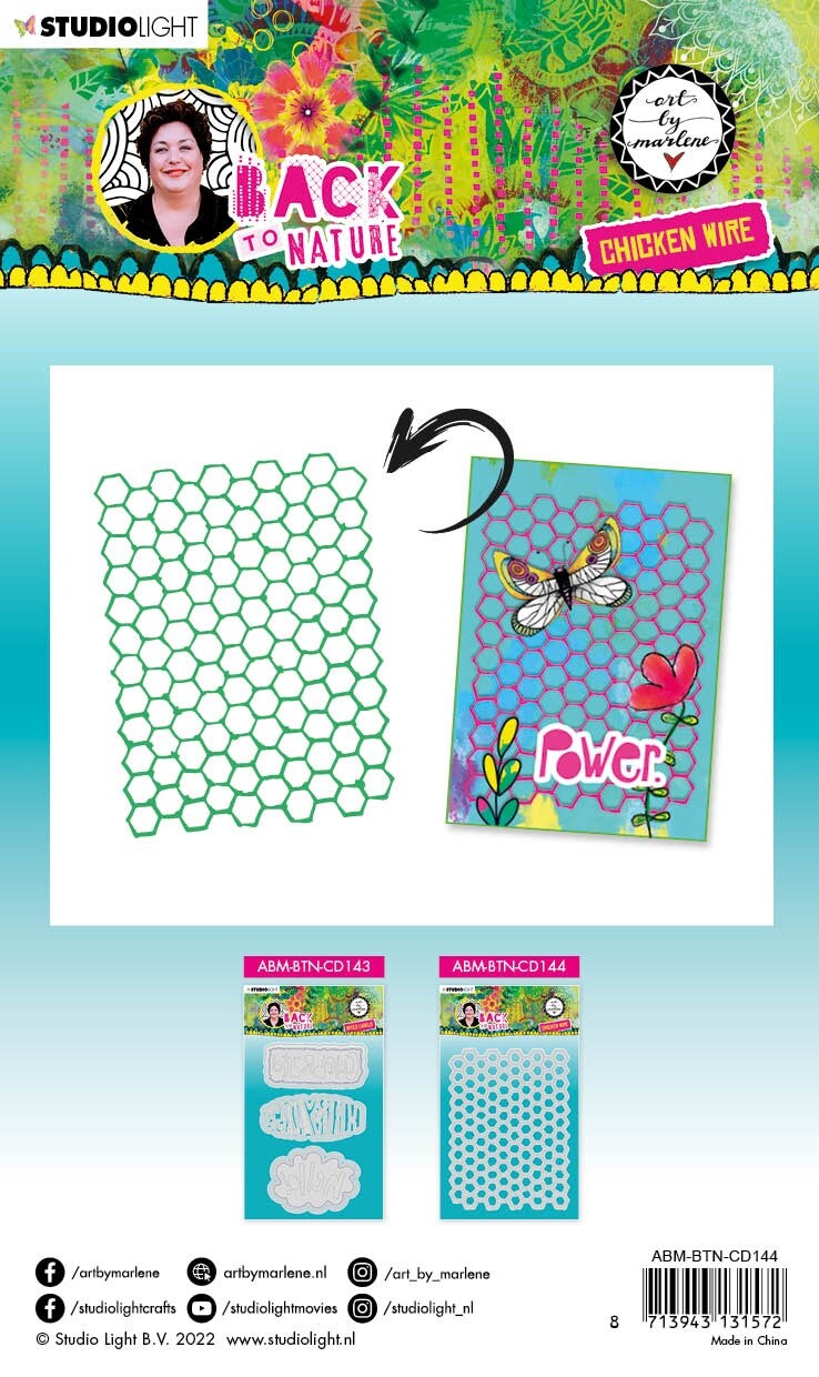 Art By Marlene Back To Nature Cutting Die-Nr. 144, Chicken Wire | Michaels