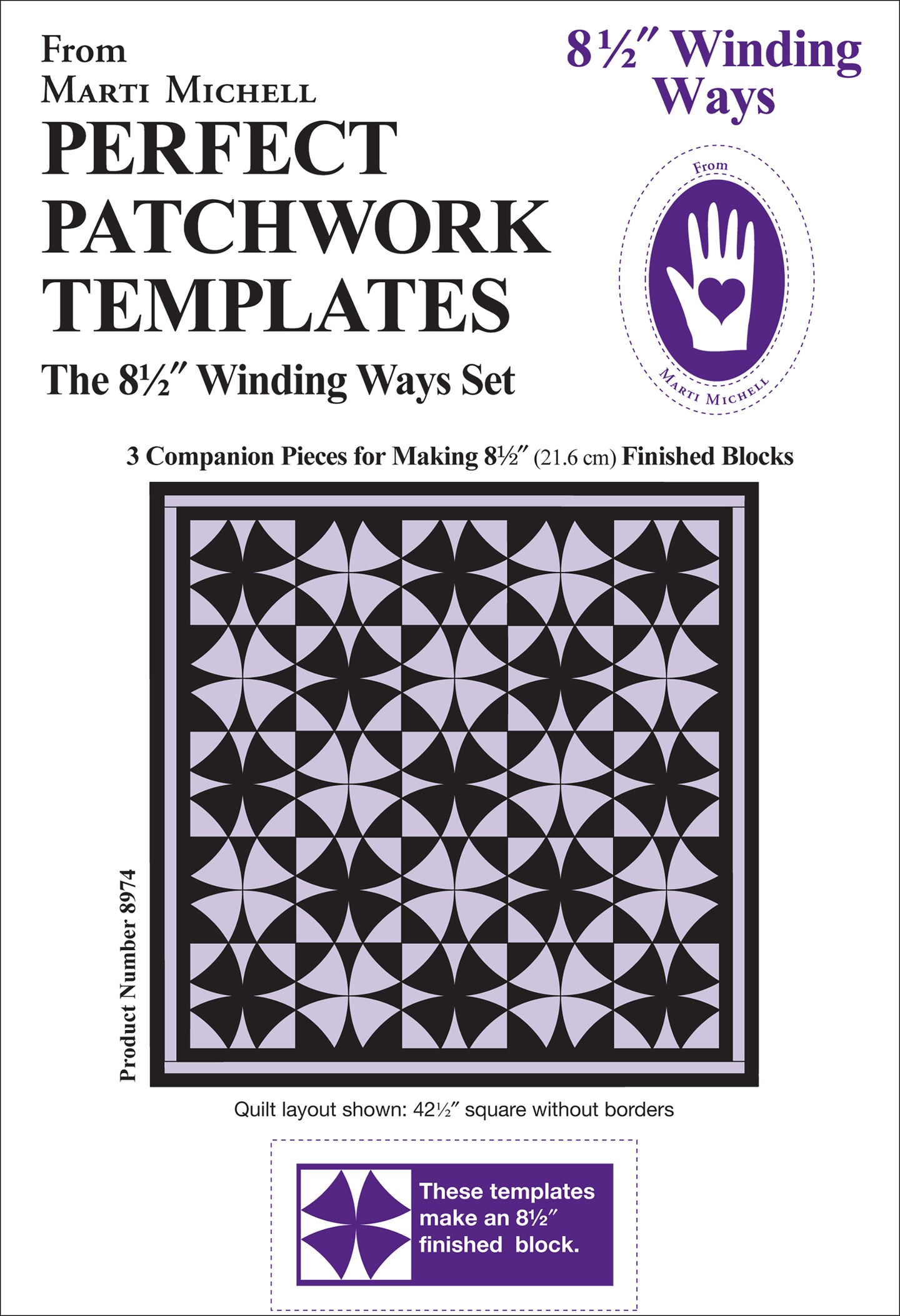 Marti Michell Perfect Patchwork Template-Winding Ways 8.5" 3/Pkg | Michaels