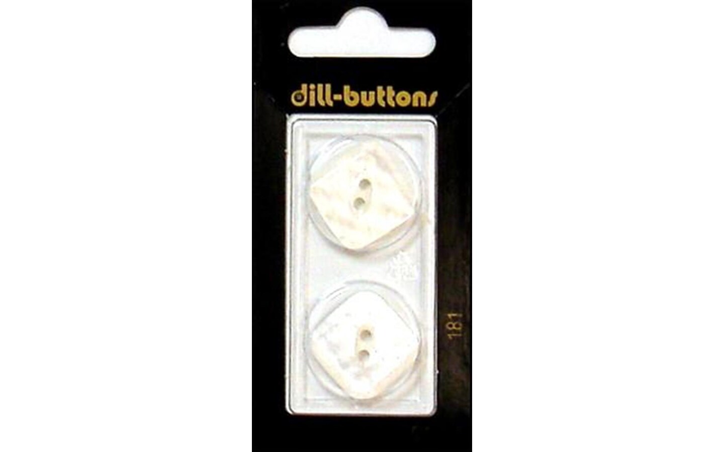 Dill Buttons 23Mm 2Pc 2 Hole White | Michaels