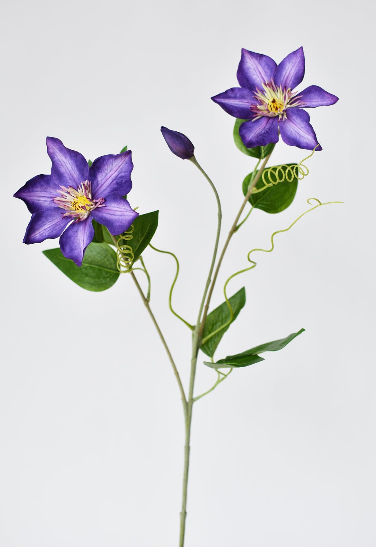 30" Faux Dark Purple Clematis Stem | Michaels