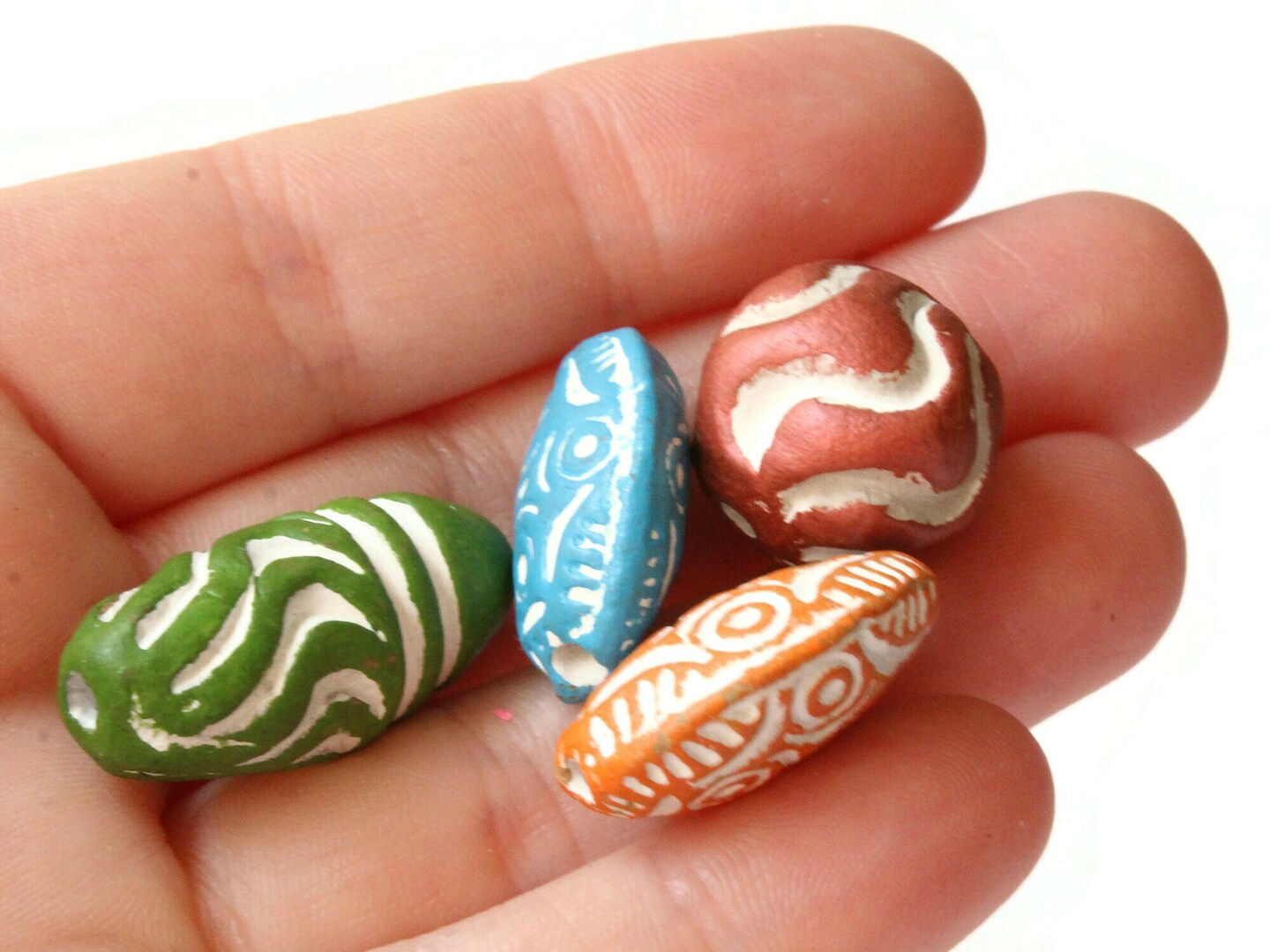 4 Mixed Color Mixed Shape Ceramic Beads | Michaels