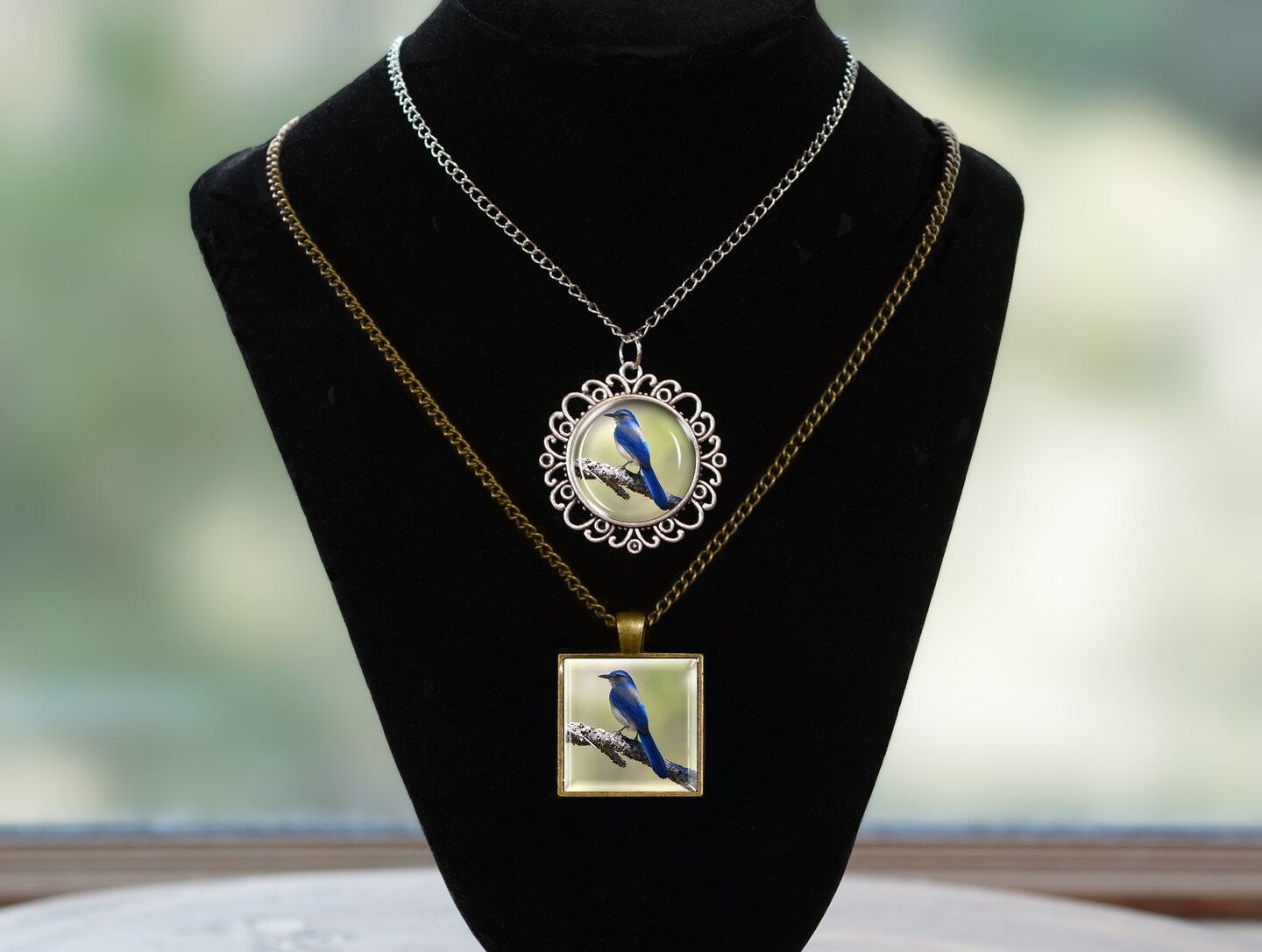 Woodhouse's Scrub Jay - Spirit Animal Pendants, Earrings, and Sets ...
