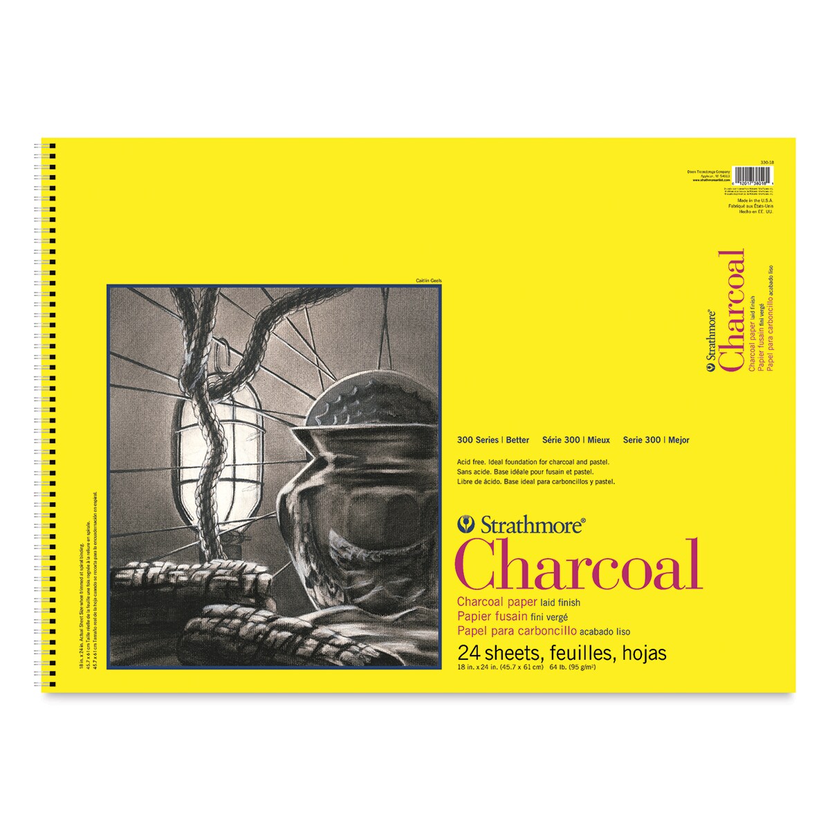Strathmore 300 Series Charcoal Pad - 18" x 24", 24 Sheets | Michaels