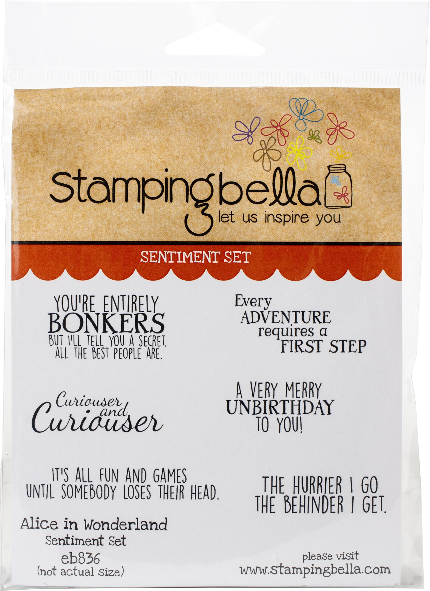 Stamping Bella Cling Stamps-Alice In Wonderland Sentiments | Michaels