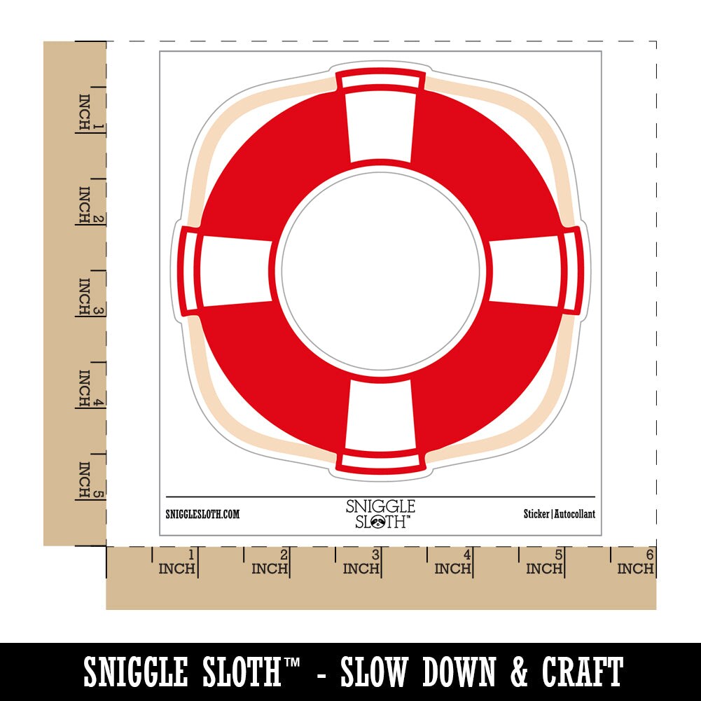 Nautical Lifesaver Buoy Preserver Waterproof Vinyl Phone Tablet Laptop ...
