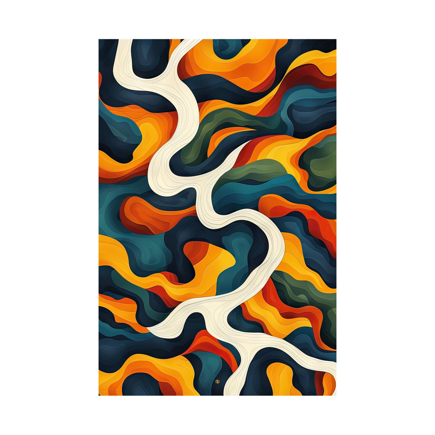 Modern Abstract Art, Office Poster, Home Decor | S27A28 | MakerPlace by ...