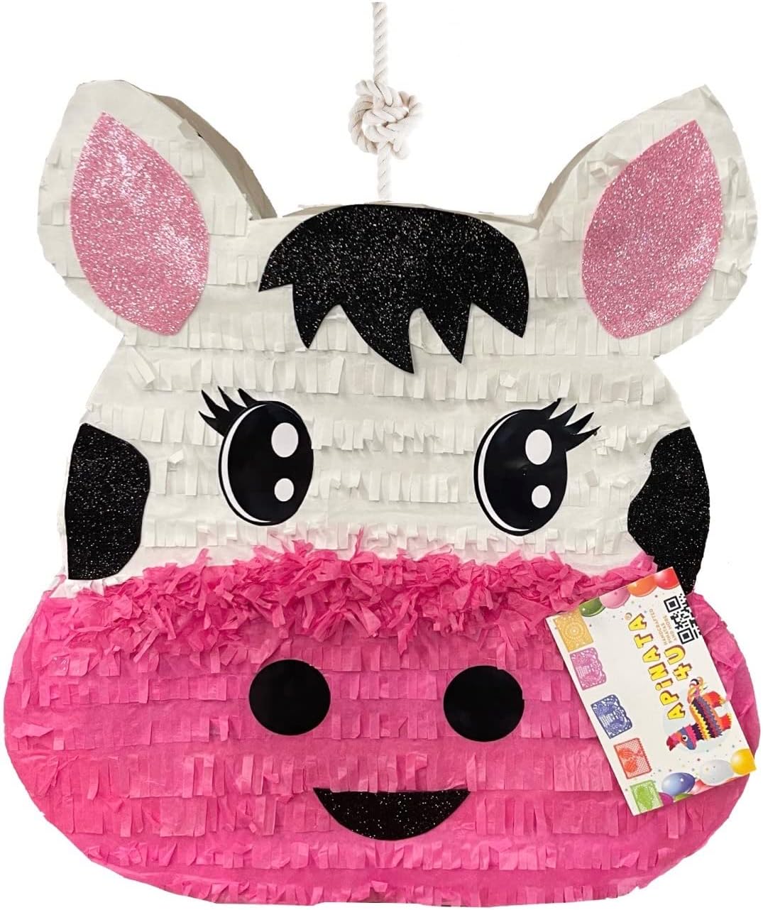 APINATA4U 20" Tall Cow Head Pinata Barnyard Theme Farm House Cow with ...