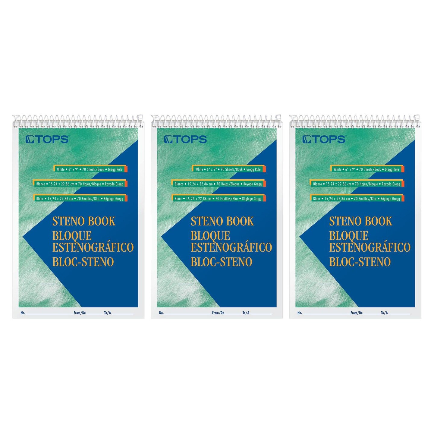 Steno Books, 6" x 9", Gregg Rule, 80 Sheets, Pack of 3 | Michaels