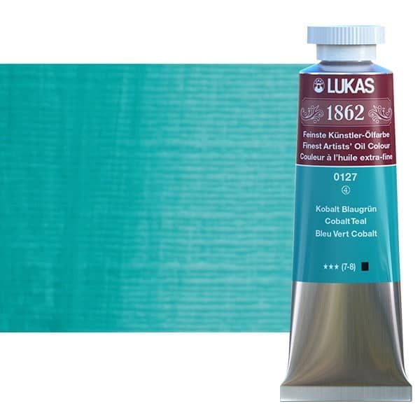 LUKAS 1862 Professional Artist Oil Paint - Cobalt Teal, 37 mL ...
