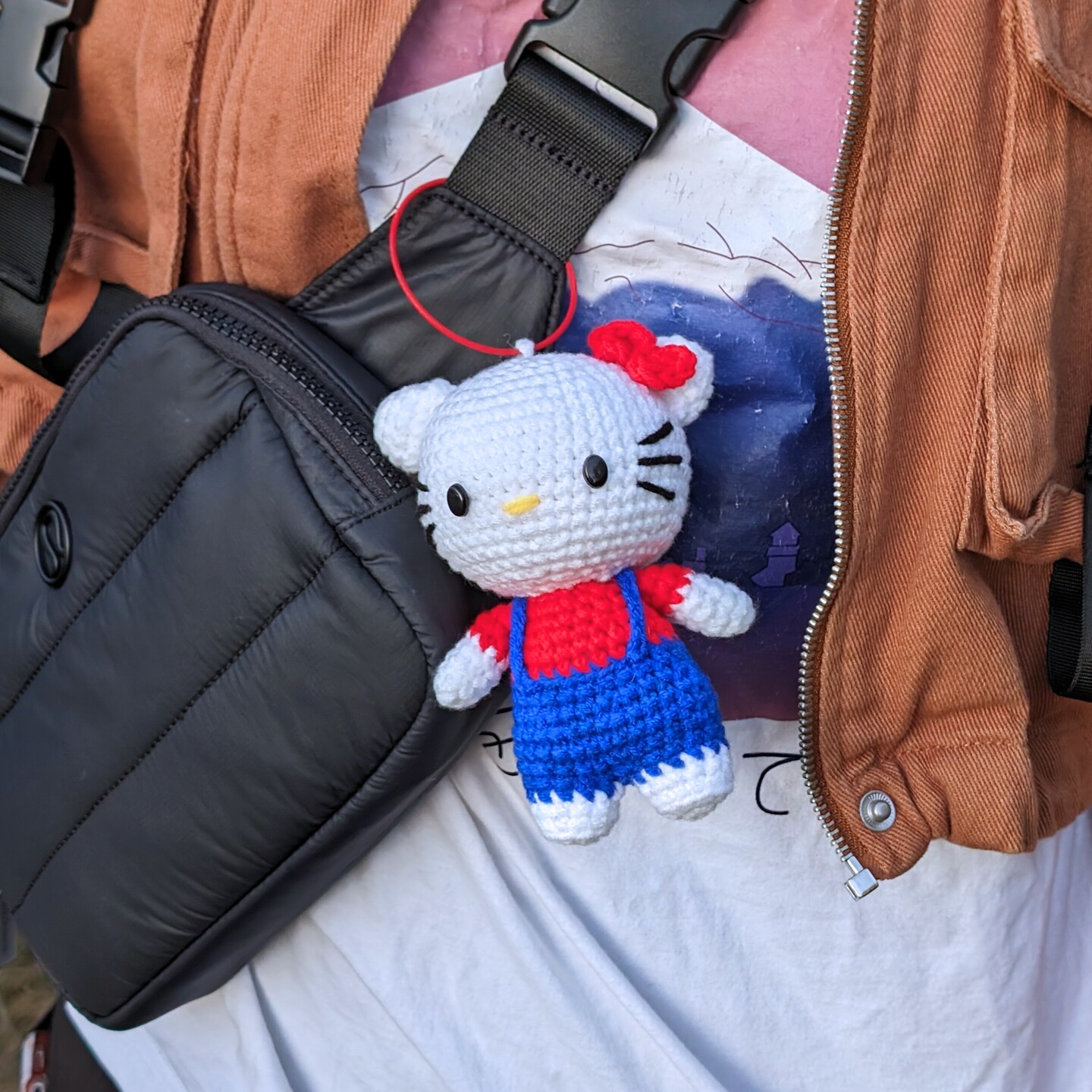 Kitty Crocheted Plush Keychain, Sanrio Animal Plush,Japanese Characters ...