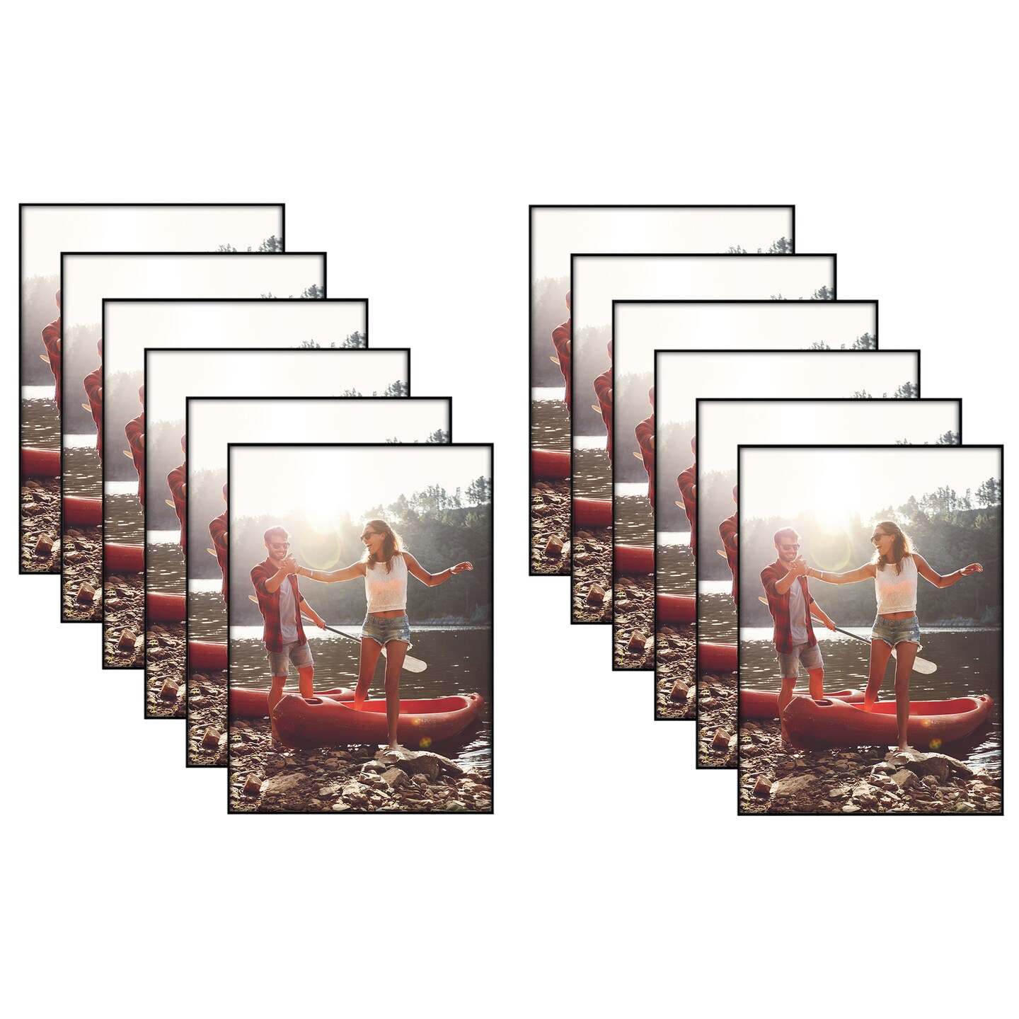 Americanflat Front Loading Picture Frame Set - Set of 12 - Multi Photo ...