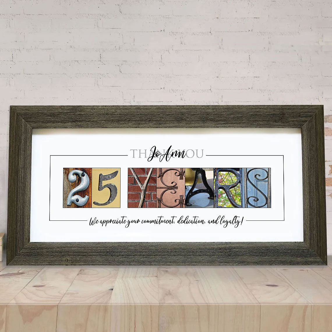 25 Year Work Anniversary Gift, Personalized 25 Years of Service ...