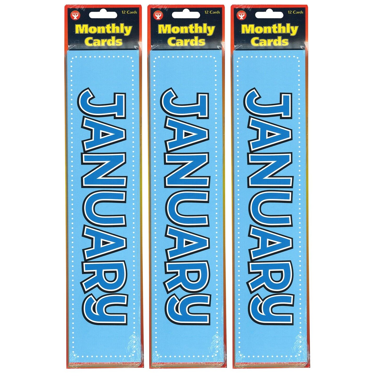Monthly Calendar Cards, 12 Per Pack, 3 Packs | Michaels