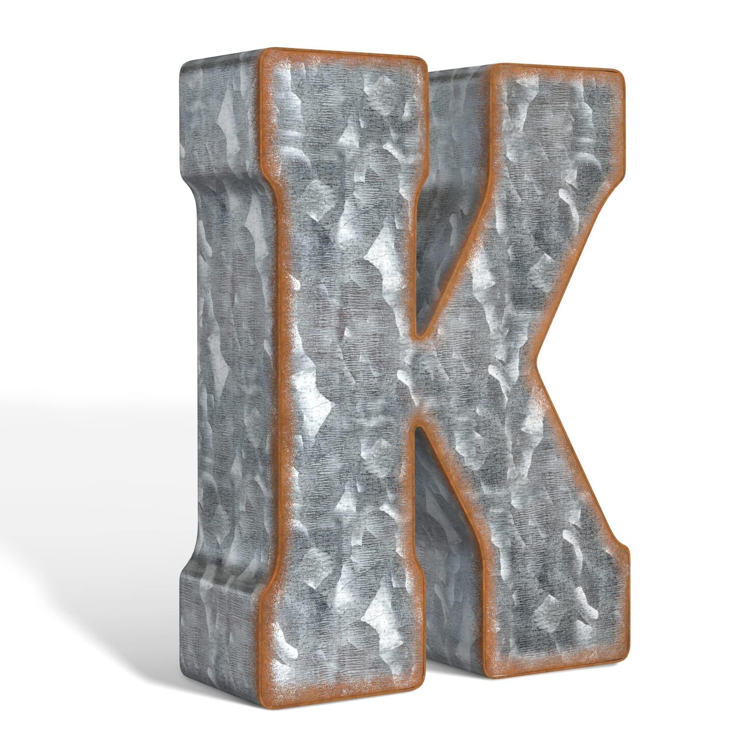 Galvanized Metal 3D Letter for Wall Decor for Hanging or Freestanding ...