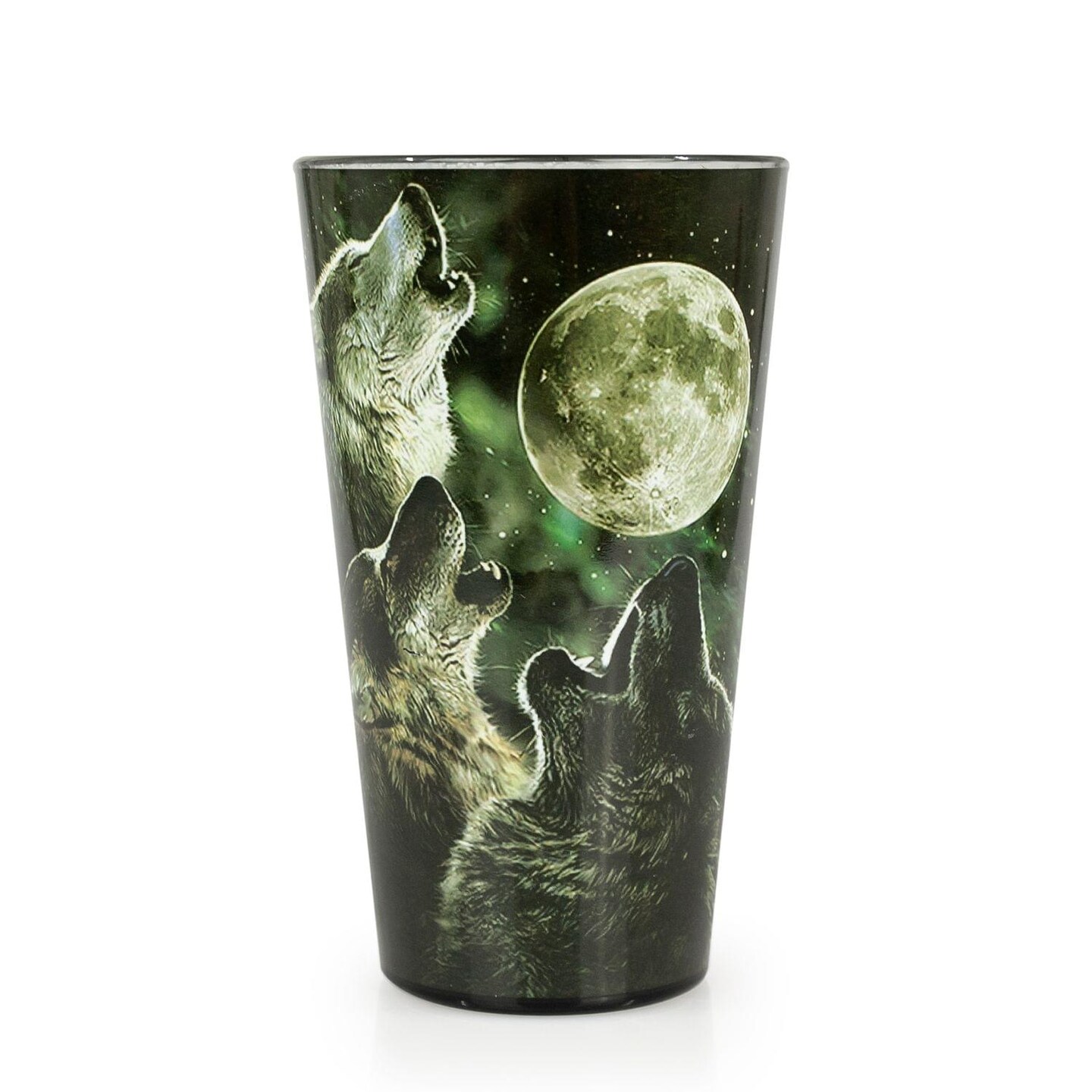 Wolf Pack Howling At The Moon 16oz Pint Glass | Michaels