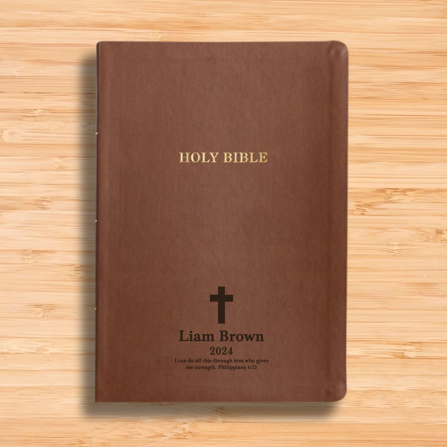 Personalized KJV Bible King James Version, Large Print Thinline Holy ...