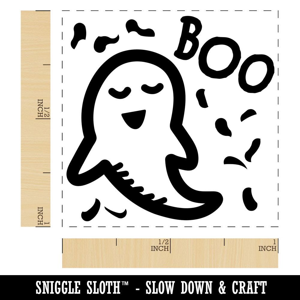 Sweet Ghost Boo Halloween Self-Inking Rubber Stamp Ink Stamper | Michaels