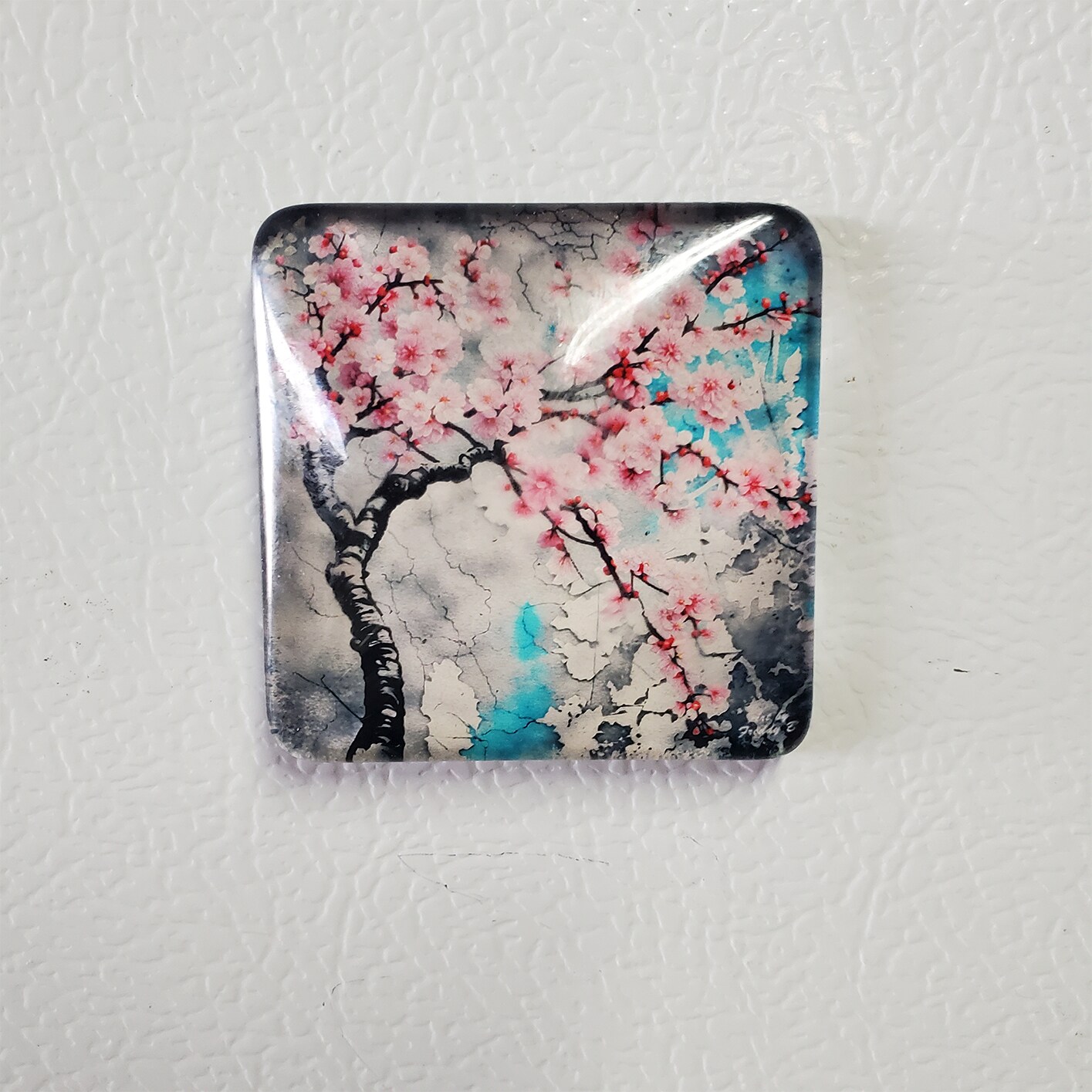 Collectible Fridge Magnets, Cubicle Decor, Street Style Cherry Blossoms ...