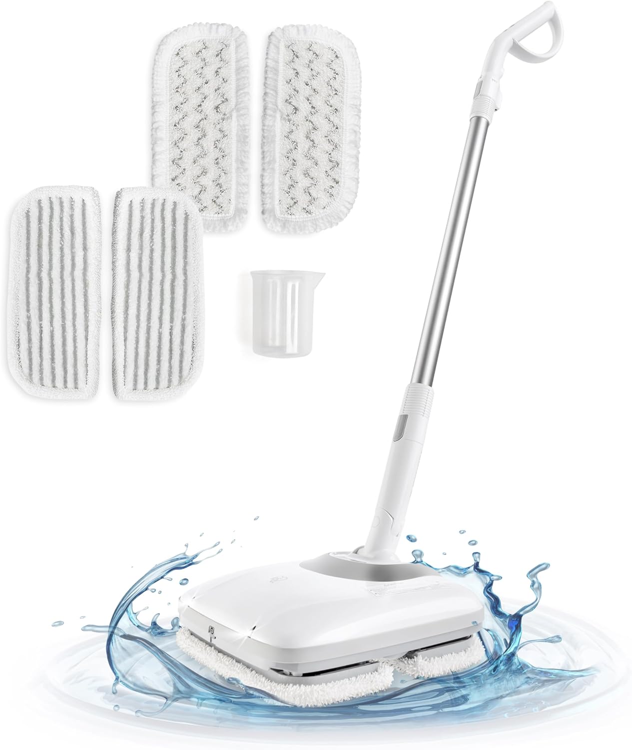 IRIS USA Rechargeable Cordless Electric Vibrating Mop with Water Spray ...