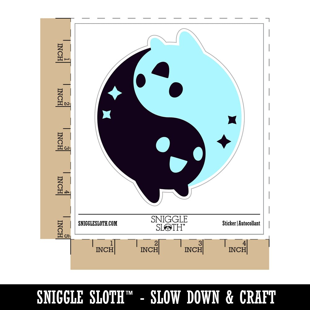 Mischievous Yin Yang Ghosts Cute Playful Waterproof Vinyl Phone Tablet ...