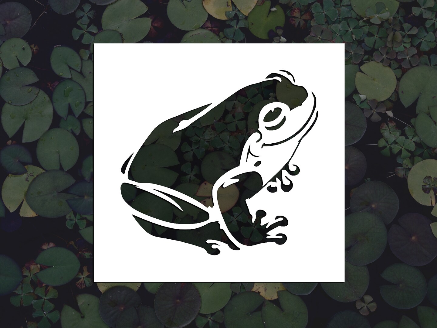 Happy Frog Reusable Stencil (Many Sizes) | MakerPlace by Michaels