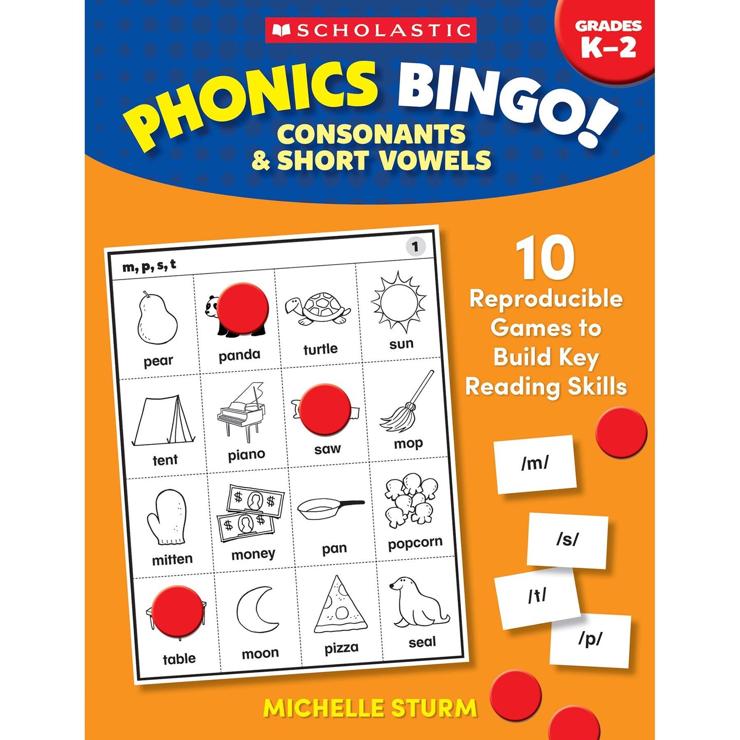 Phonics Bingo: Consonants & Short Vowels Activity Book | Michaels