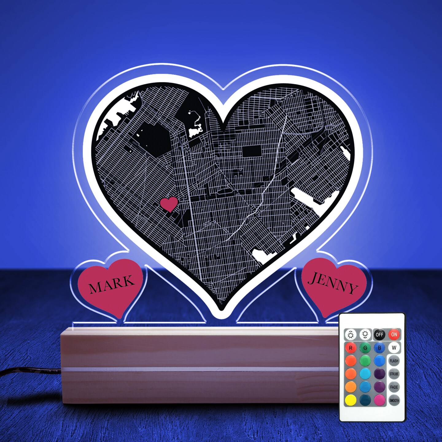 Where We Met Map Night Light, Personalized Couples Gifts, Where it ...