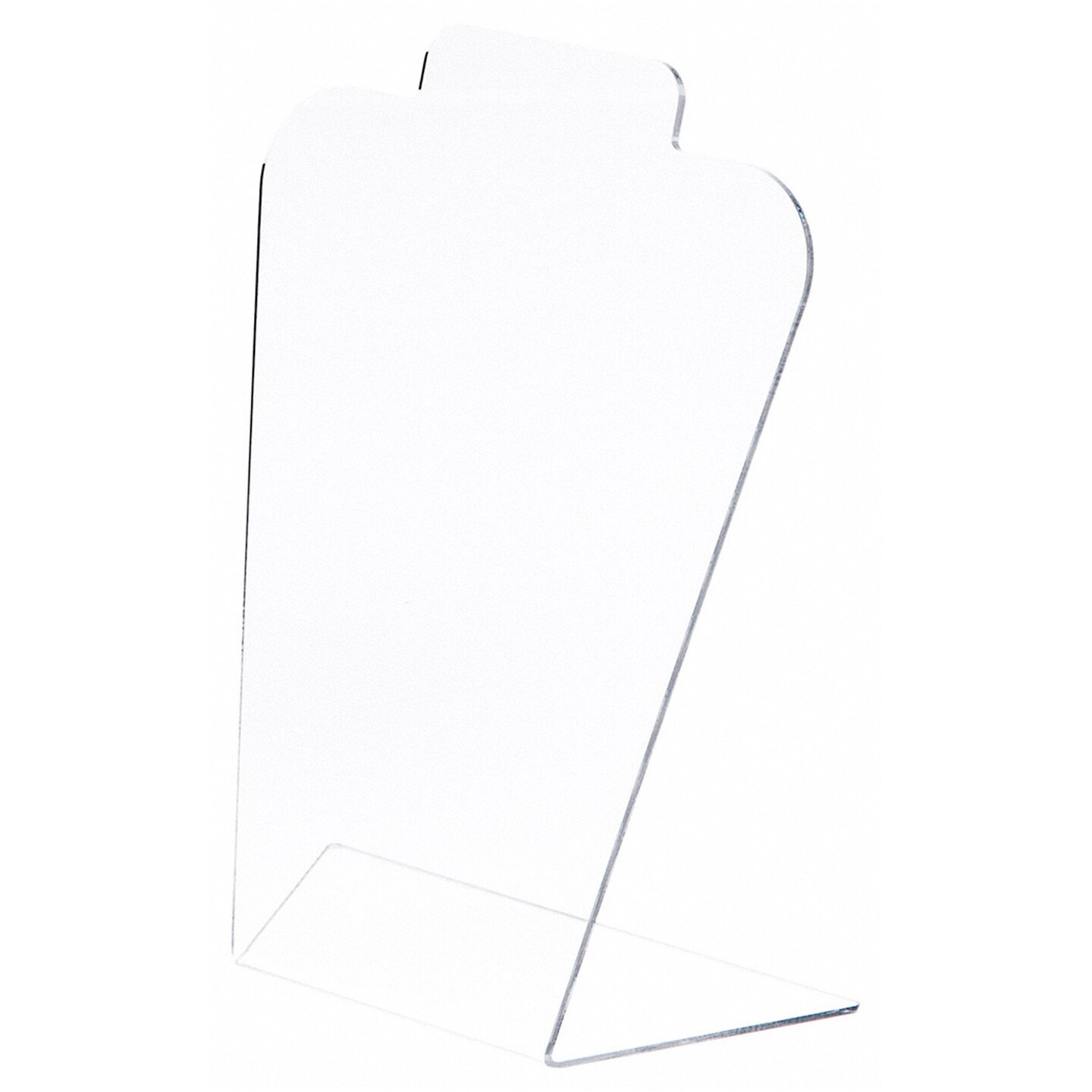 Plymor Clear Acrylic Basic Tall Necklace Display Stand, 8.5" W x 4" D x ...