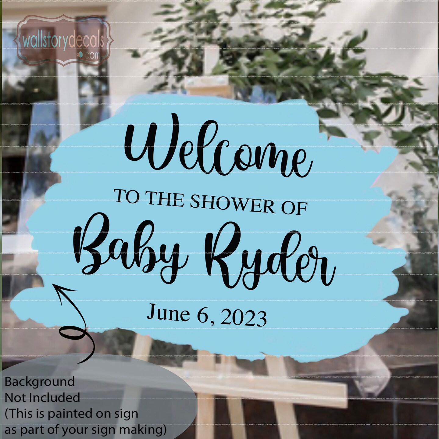 Custom Baby Shower Sign Decal Decor for Sign Making | Personalized DIY ...