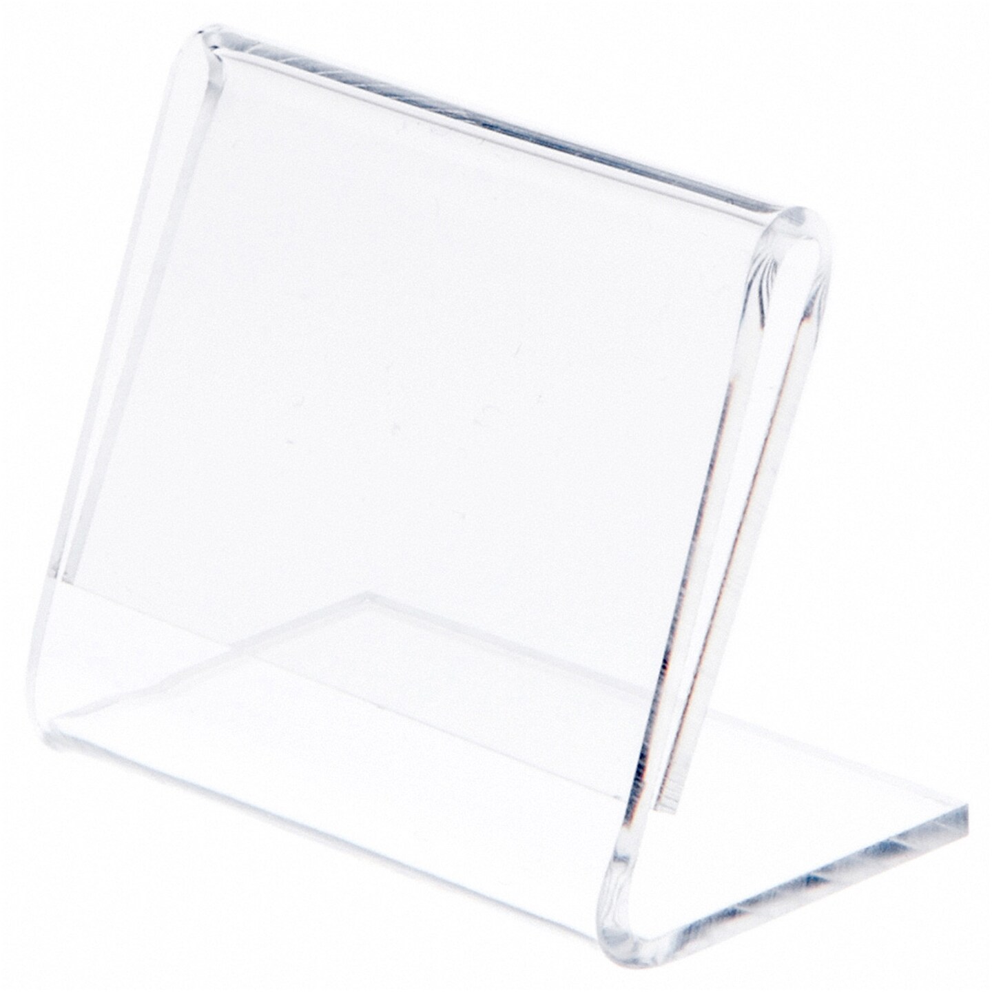 Plymor Clear Acrylic Sign Display / Literature Holder (Angled), 2" W x ...