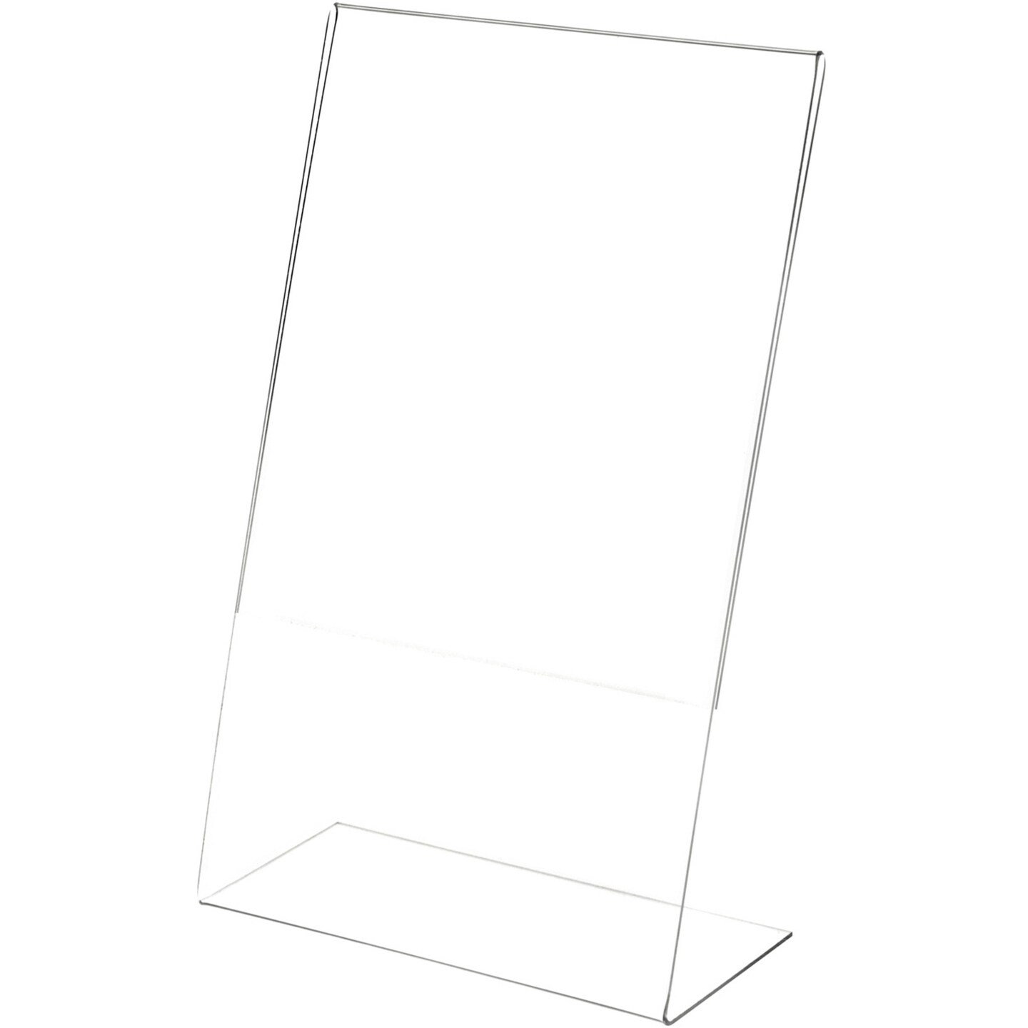 Plymor Clear Acrylic Sign Display / Literature Holder (Angled), 8.5" W ...