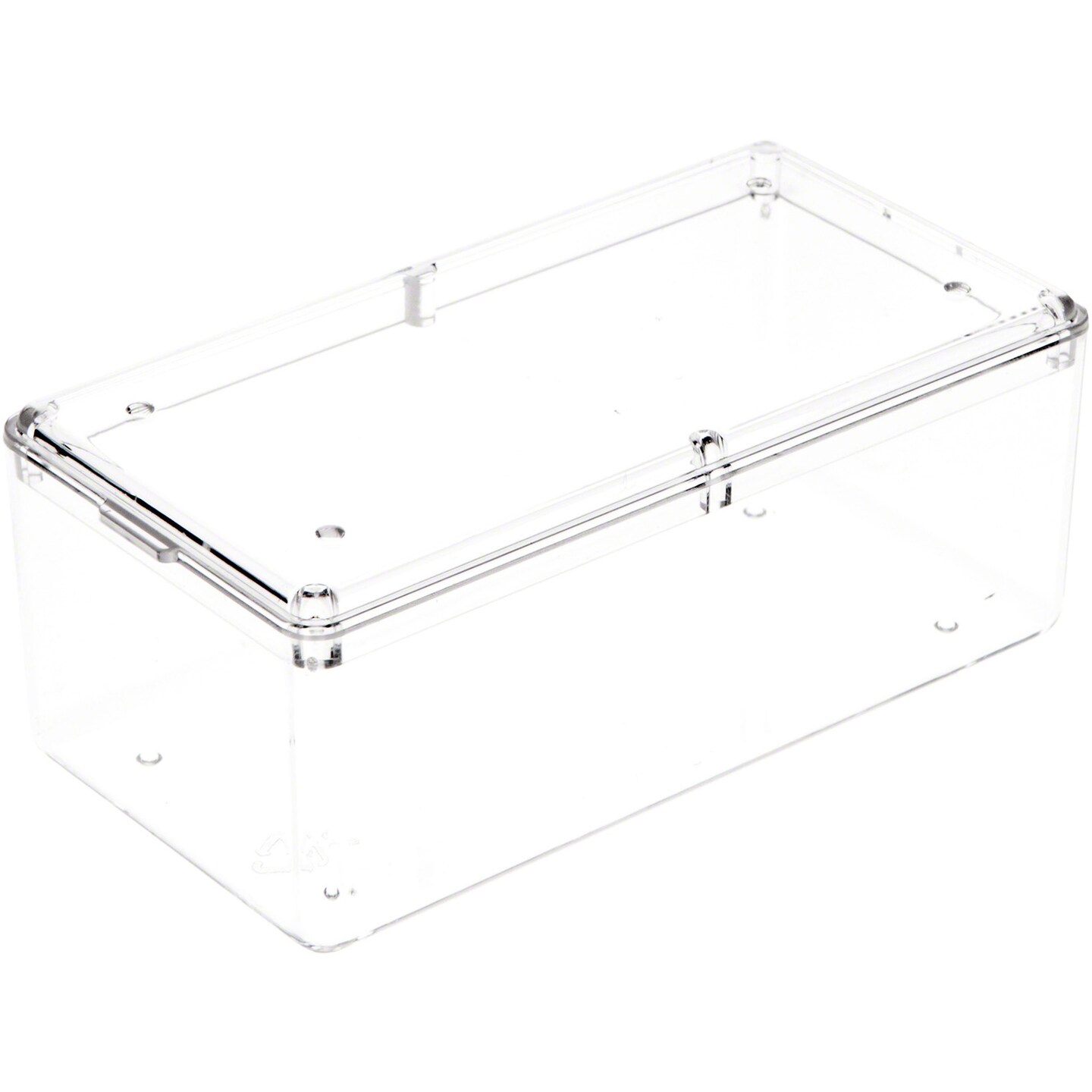 Pioneer Plastics 155C Clear Rectangular Plastic Container, 4.3125" W x ...