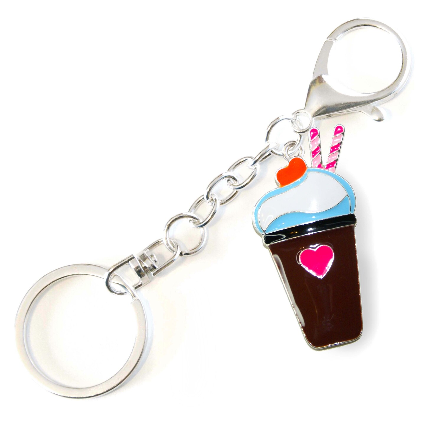 Iced Coffee Keychain • Milkshake Key Chain • Coffee Lover • Large ...