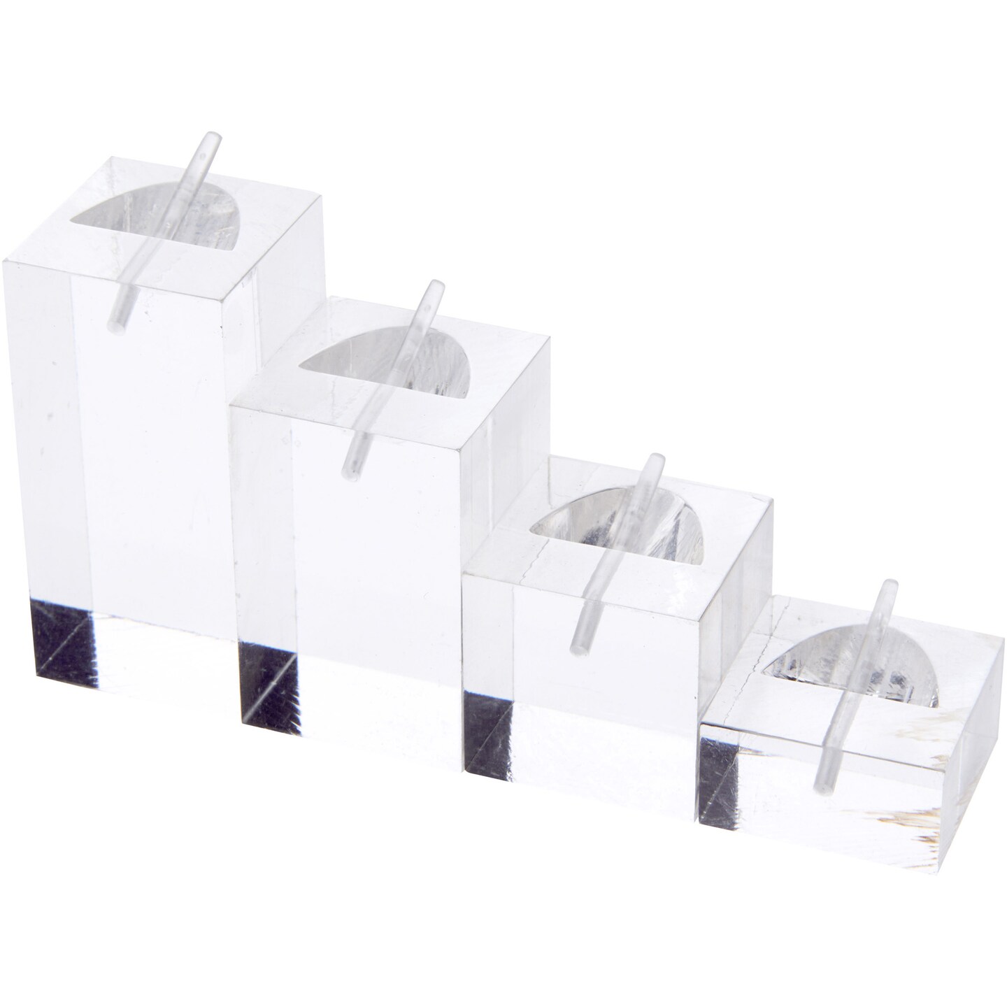 Plymor Clear Acrylic 4 Piece Square Ring Display Set | Michaels