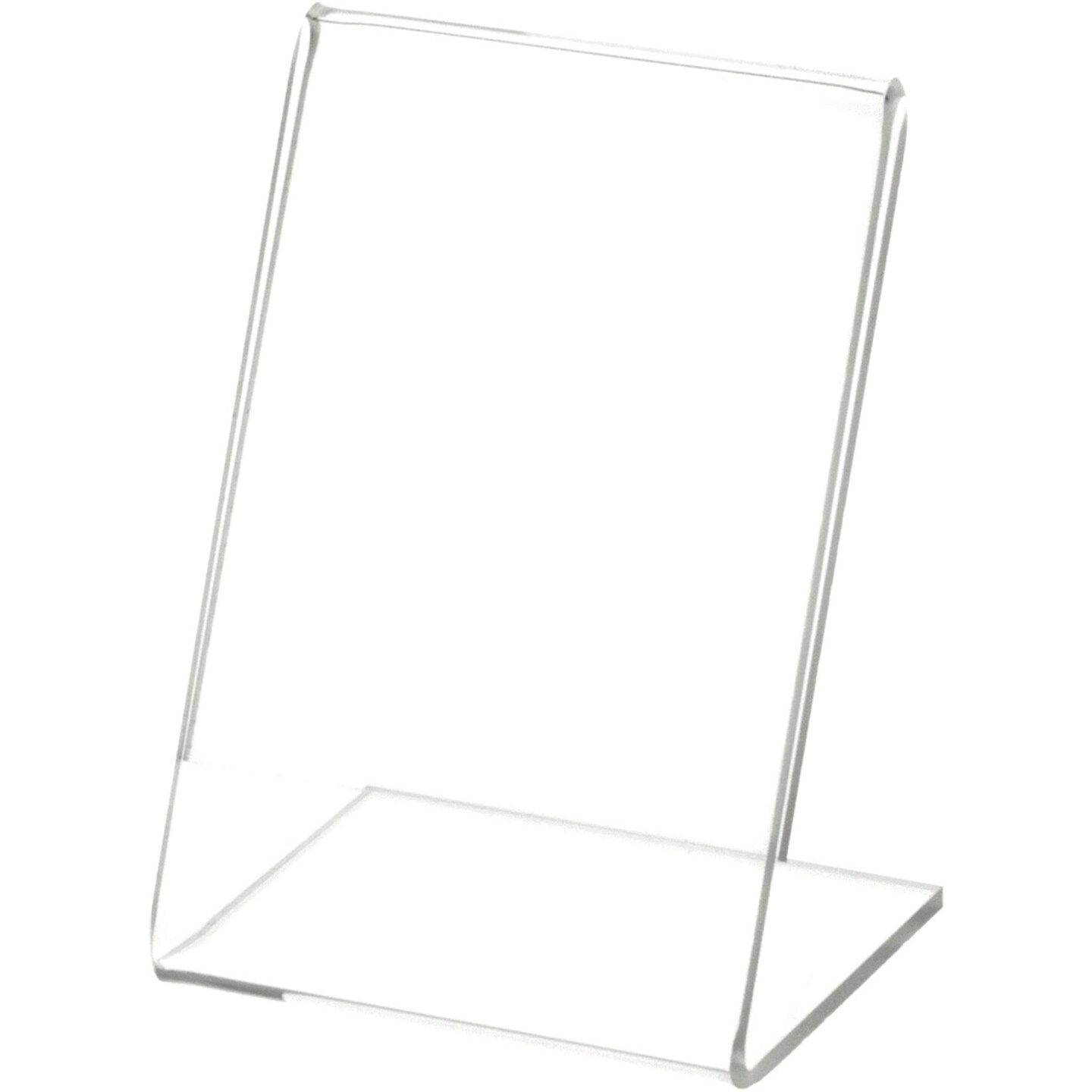 Plymor Clear Acrylic Sign Display / Literature Holder (Angled), 2.5" W ...