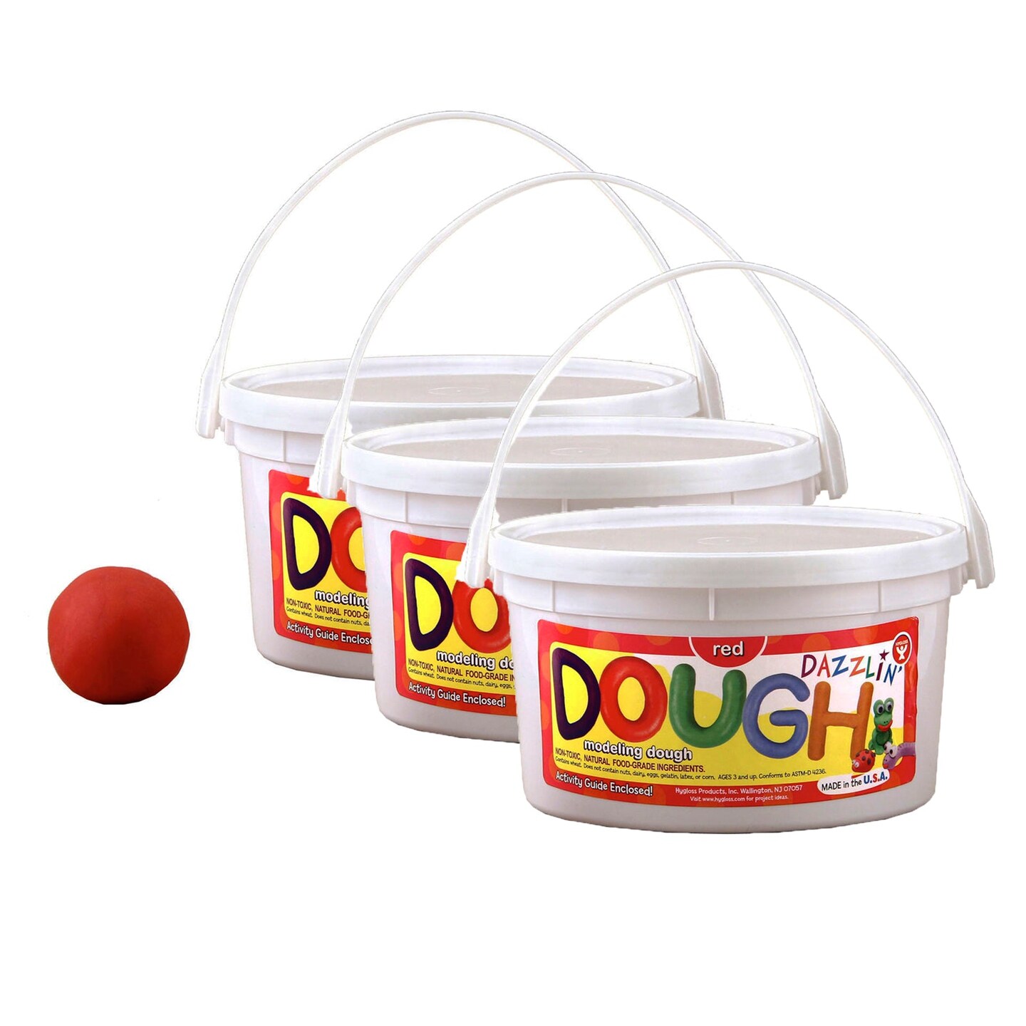 Scented Dazzlin’ Dough, Red (Watermelon), 3 lb. Tub, Pack of 3 | Michaels