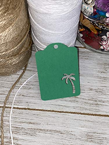 Palm Tree Thank you Tag Gift tag - Favor Tags - Customize Tag Color ...