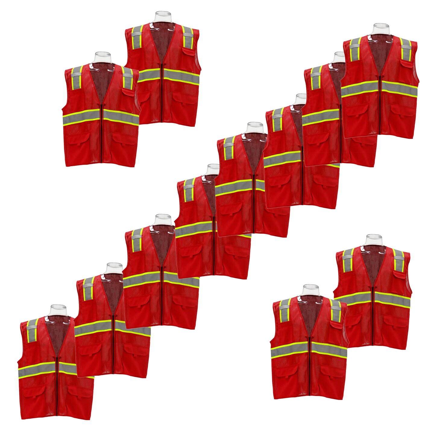 Multi Colors and Pocket Safety Vest | Utility, Work, and High ...
