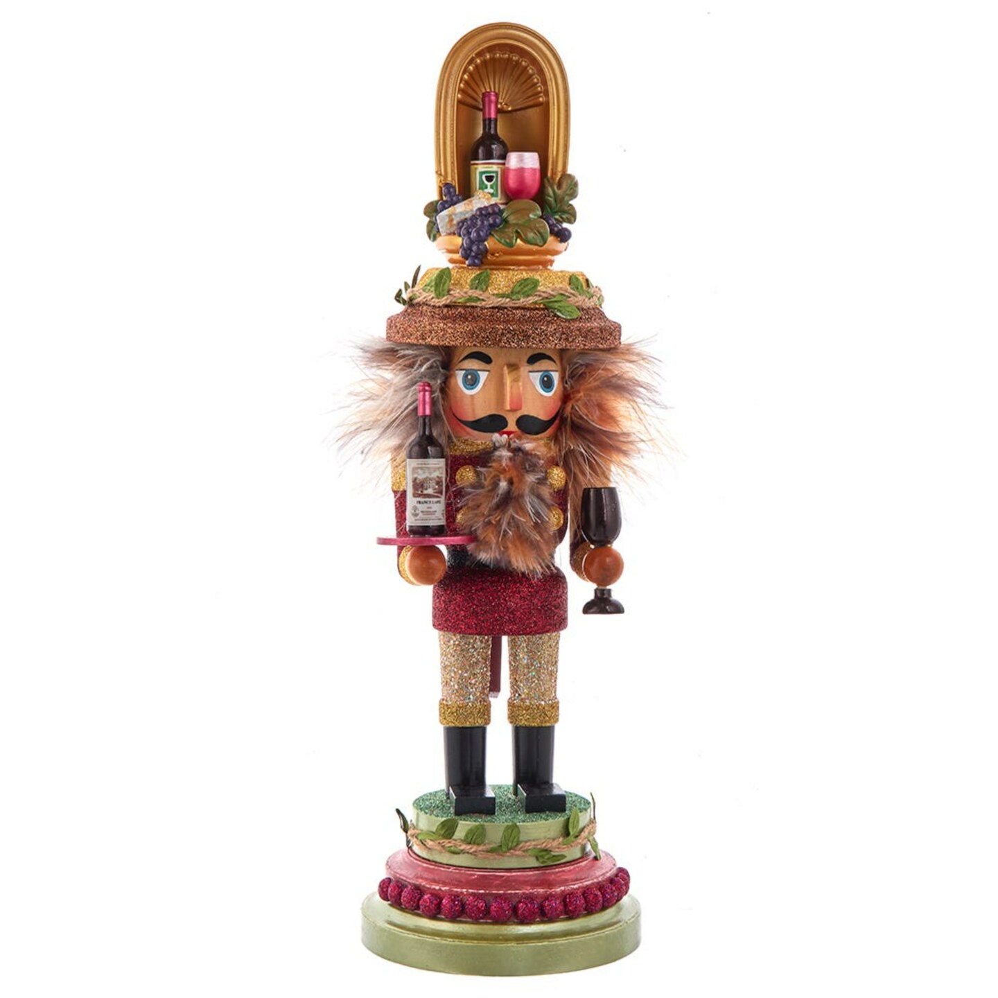 KSA 15" Glittered Suite Wine Christmas Nutcracker | Michaels