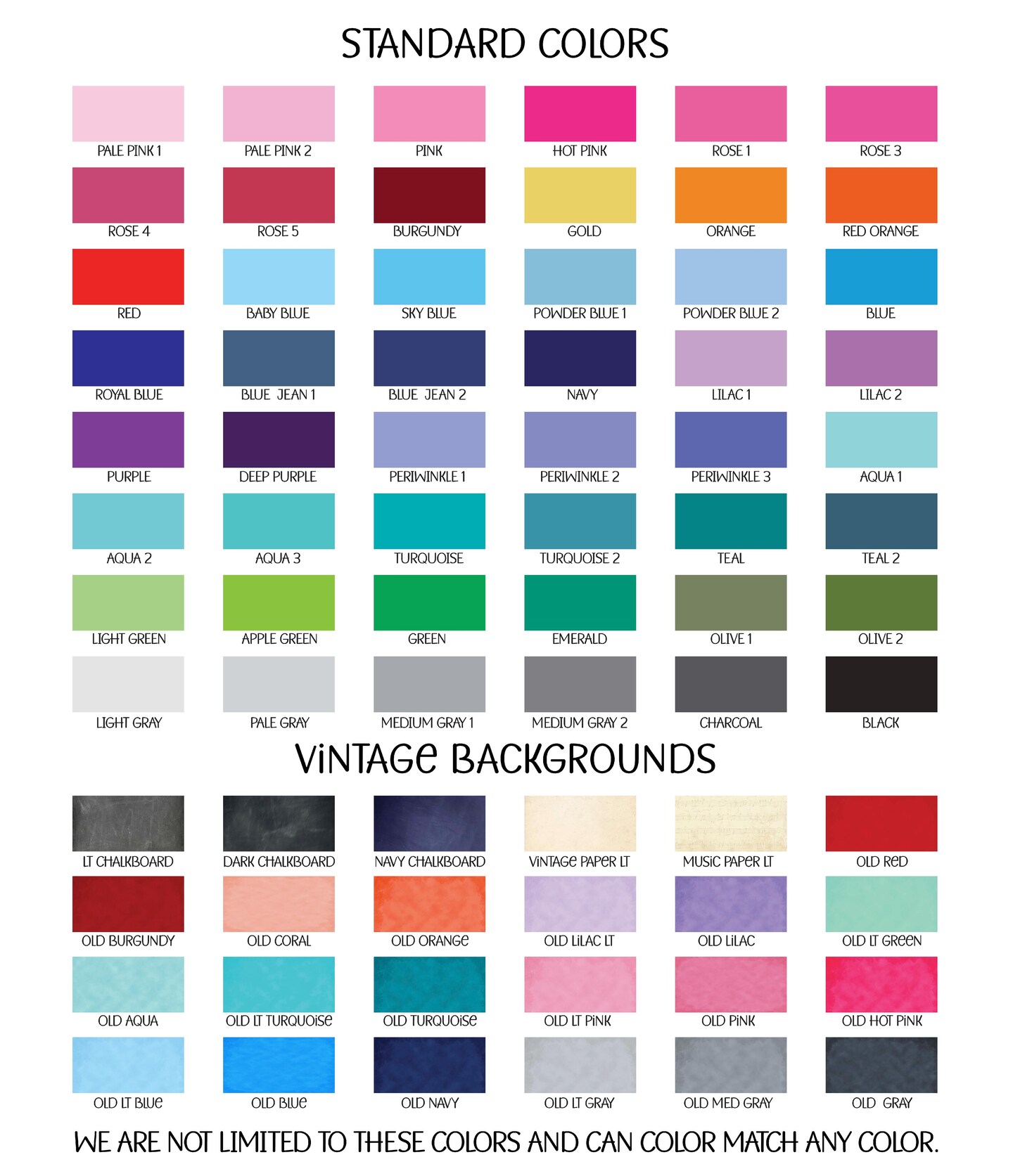 Wedding anniversary anniversary color chart | Honestweddingadvice.com
